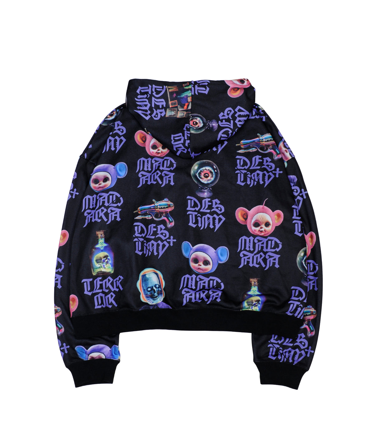 MAD PATTERN HOODIE Black | GALAXY BROAD SHOP